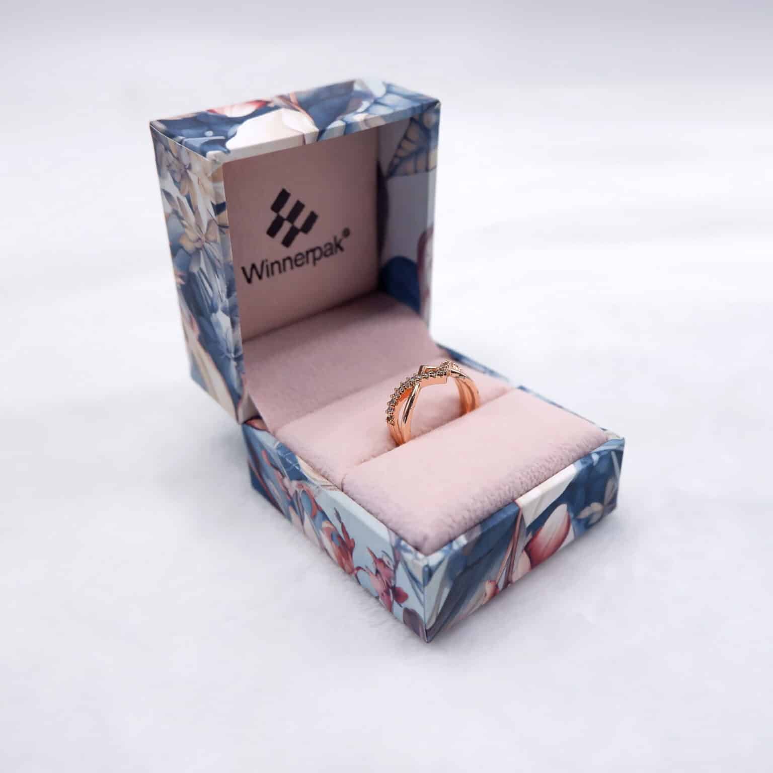 Luxurious Purple Satin Jewelry Hinge Box | Custom Fine Jewelry ...