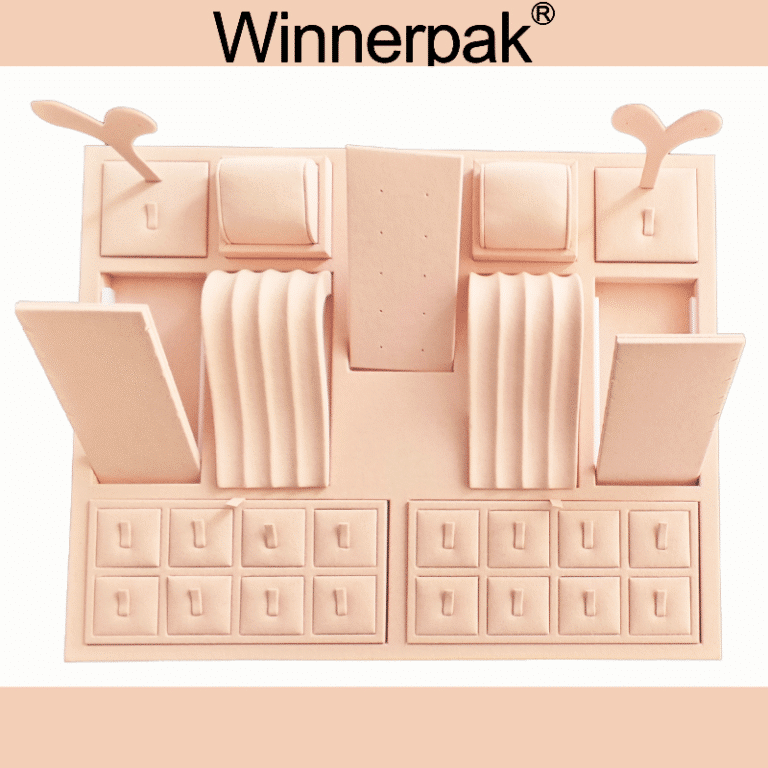 Pink Microfiber Modular Jewelry Display Set N Series | Low Profile ...