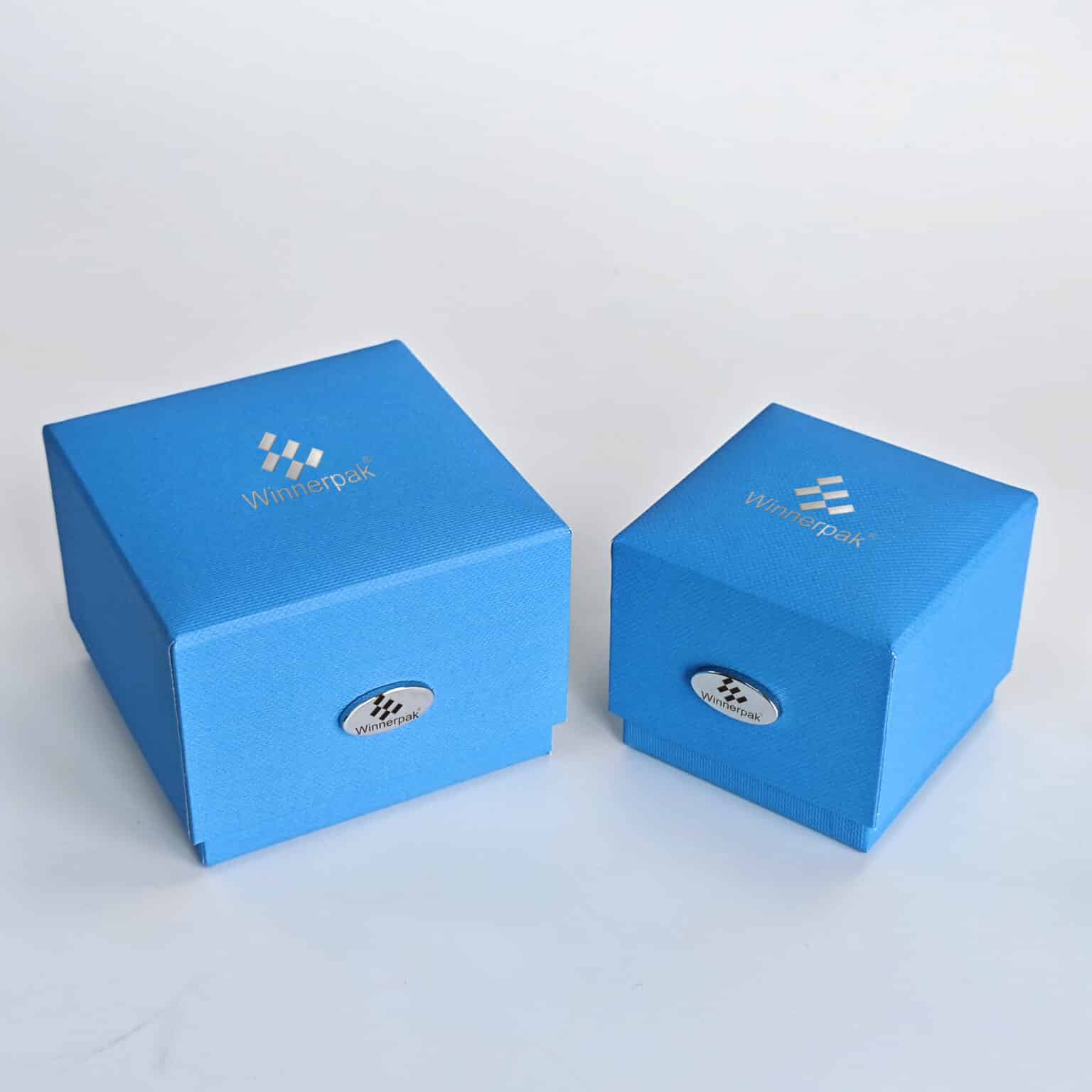 Textured Paper Jewelry Box with Custom Logo | Luxury Rigid Cardboard ...